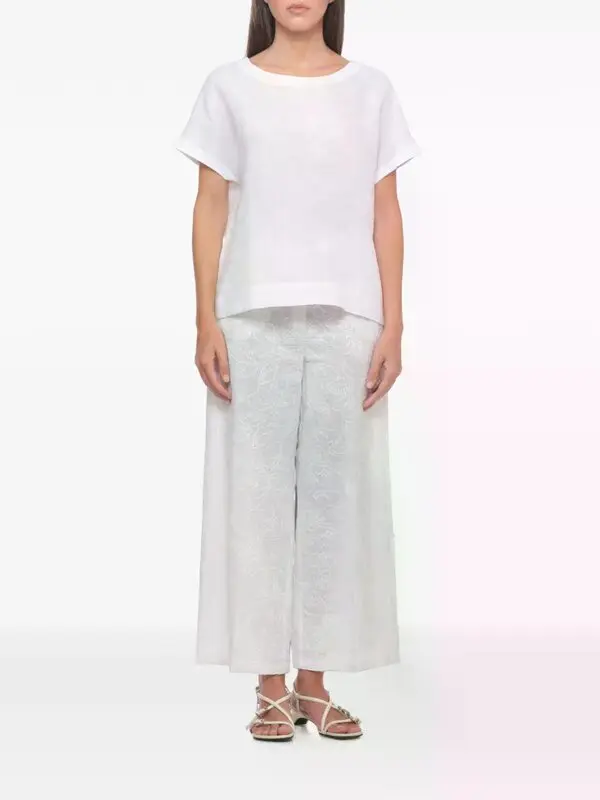 EMME Linen Short-sleeved Blouse