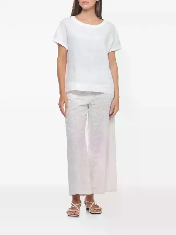 EMME Linen Short-sleeved Blouse