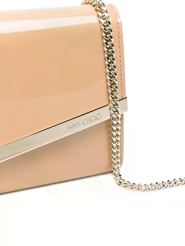 JIMMY CHOO Emmie Patent-leather Clutch Bag