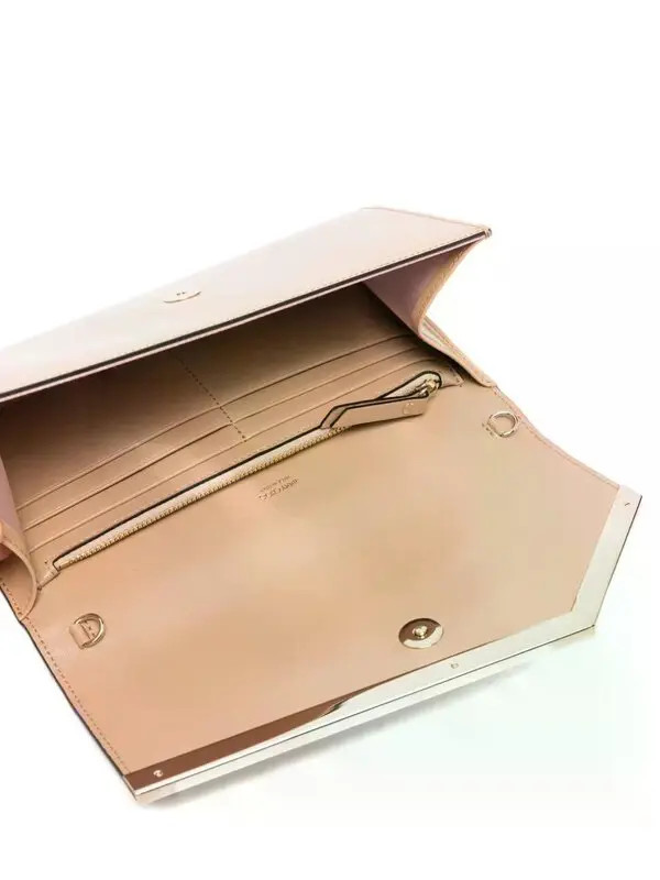 JIMMY CHOO Emmie Patent-leather Clutch Bag