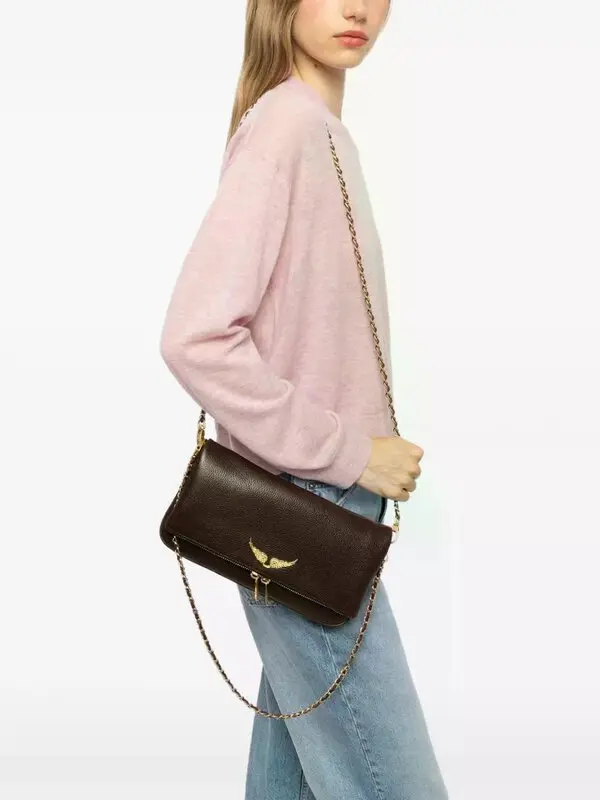Zadig&Voltaire Rock Leather Clutch Bag - Brown