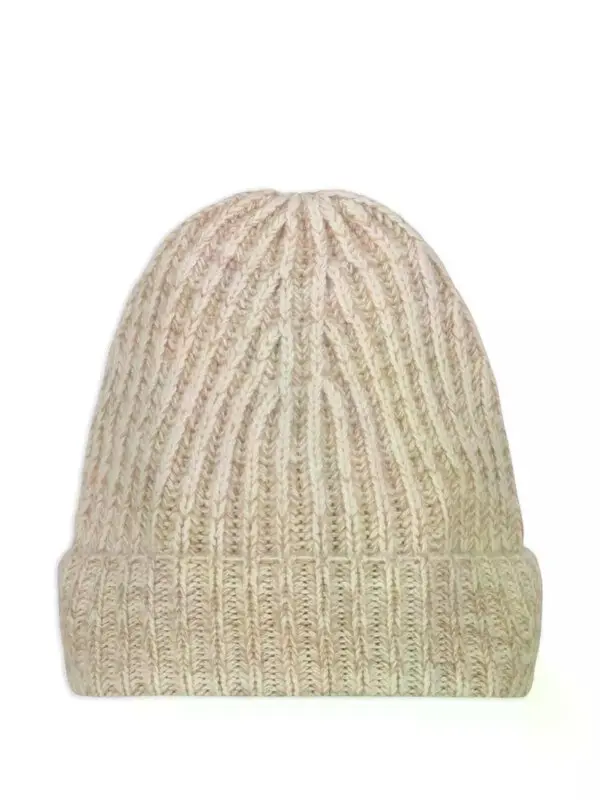 Malo Ribbed-knit Beanie Hat - Neutrals