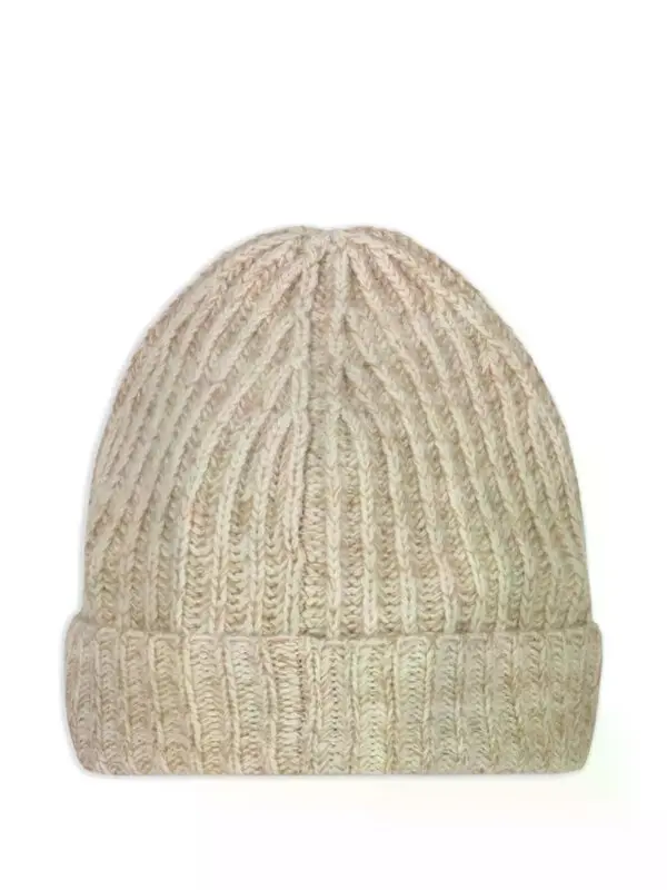 Malo Ribbed-knit Beanie Hat - Neutrals