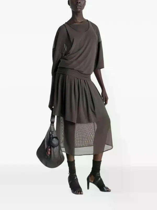 LEMAIRE Mesh Layered Midi Dress