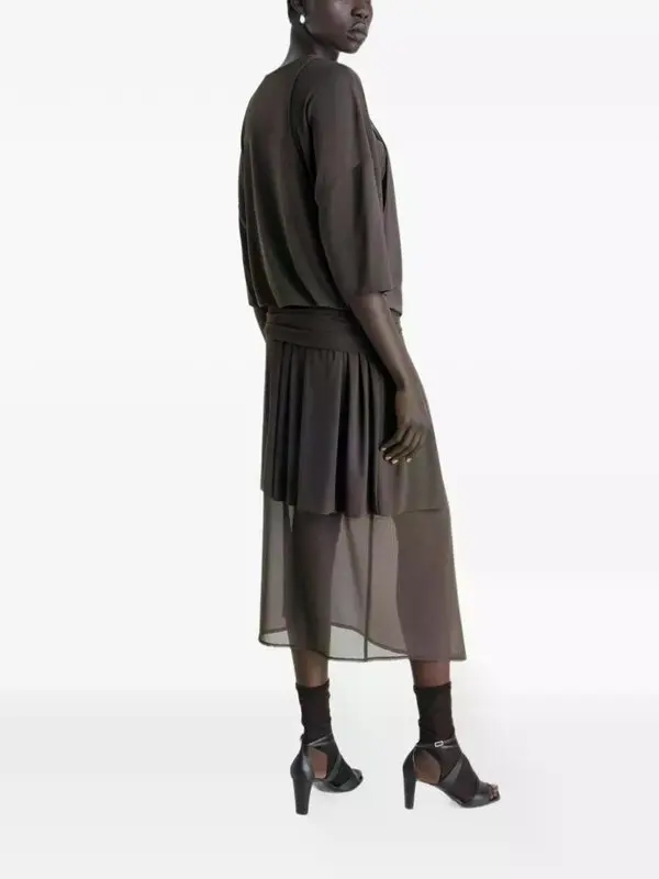 LEMAIRE Mesh Layered Midi Dress