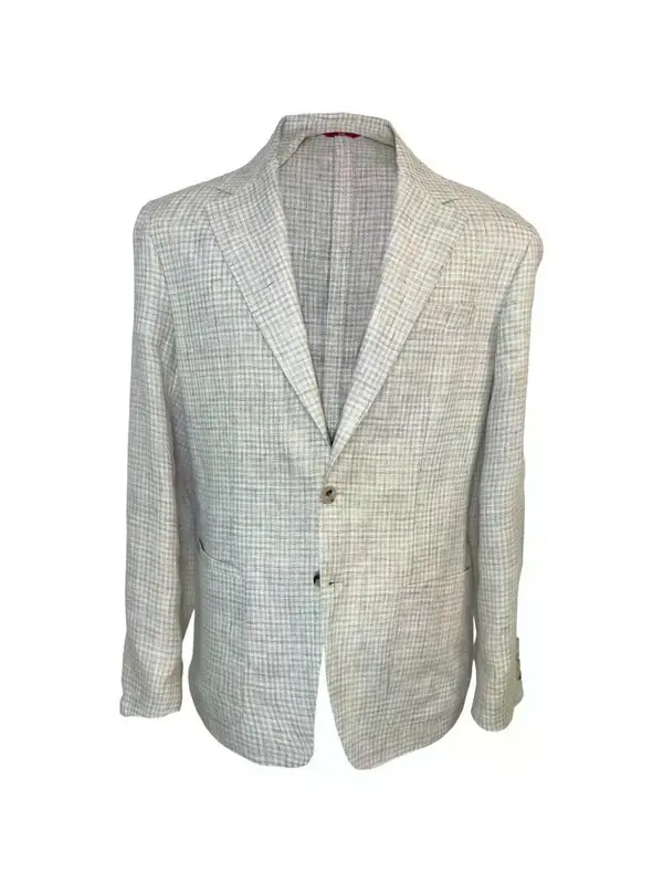 Luciano Barbera Plaid-pattern Notch-lapel Blazer