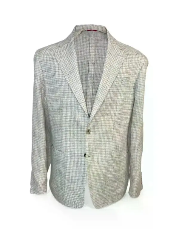 Luciano Barbera Plaid-pattern Notch-lapel Blazer