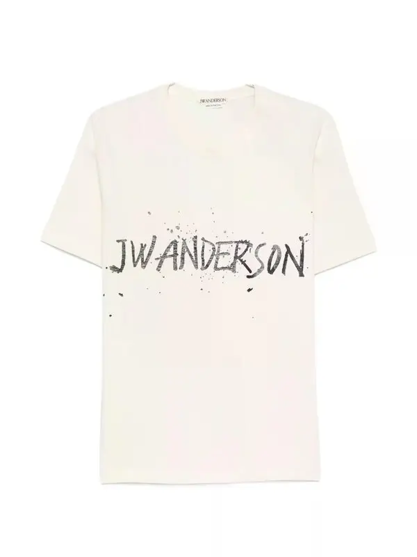 JW Anderson Logo-print T-shirt - Neutrals