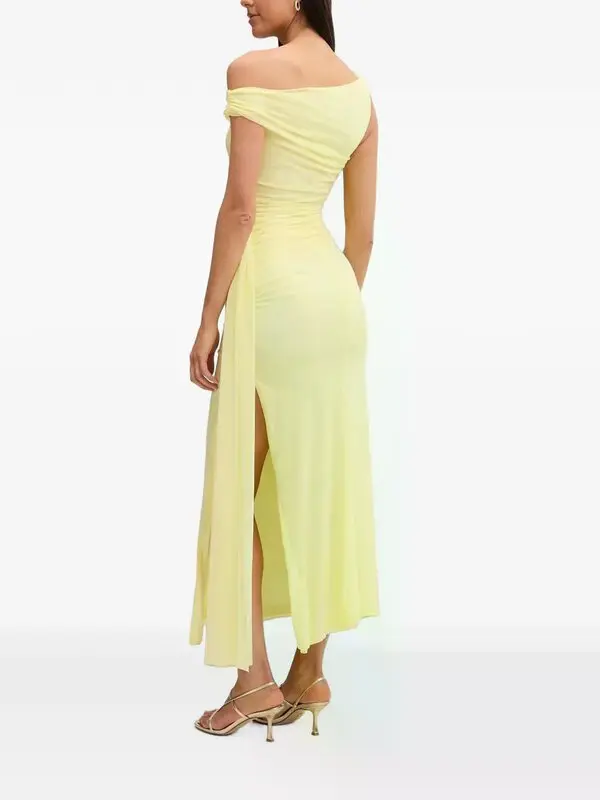 Bardot Layana Ruched One-shoulder Maxi Dress