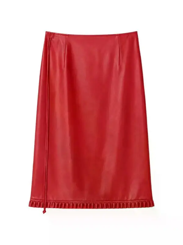 NICCOLO PASQUALETTI Gala Ruffled Midi Skirt