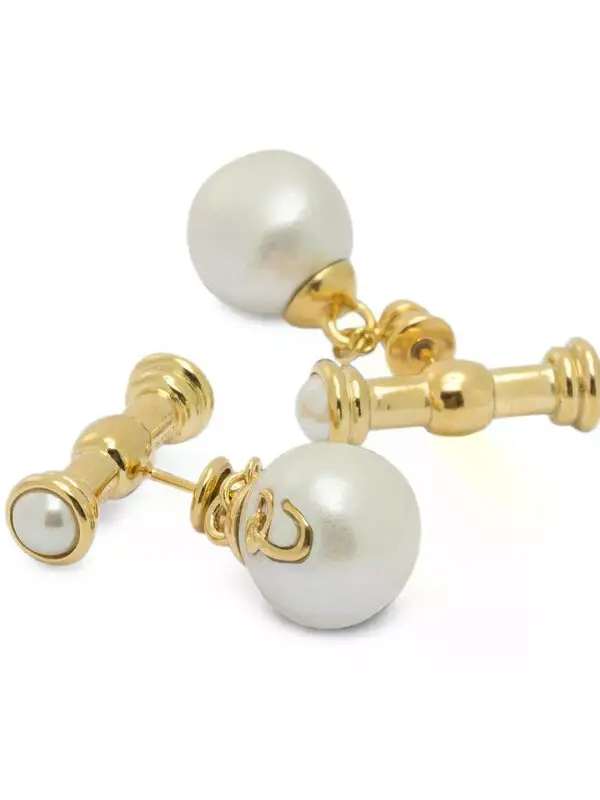 Chloé Logo-detail Earrings - Gold