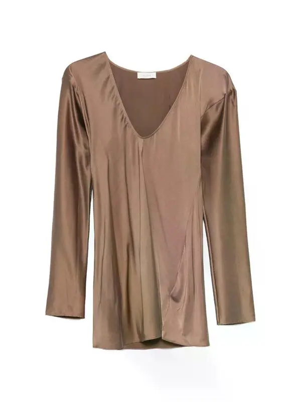 RUOHAN V-neck Long-sleeve Top