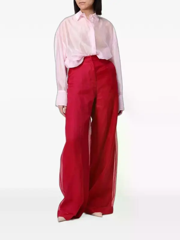 HANITA Chiffon-finish Pussy-bow Shirt