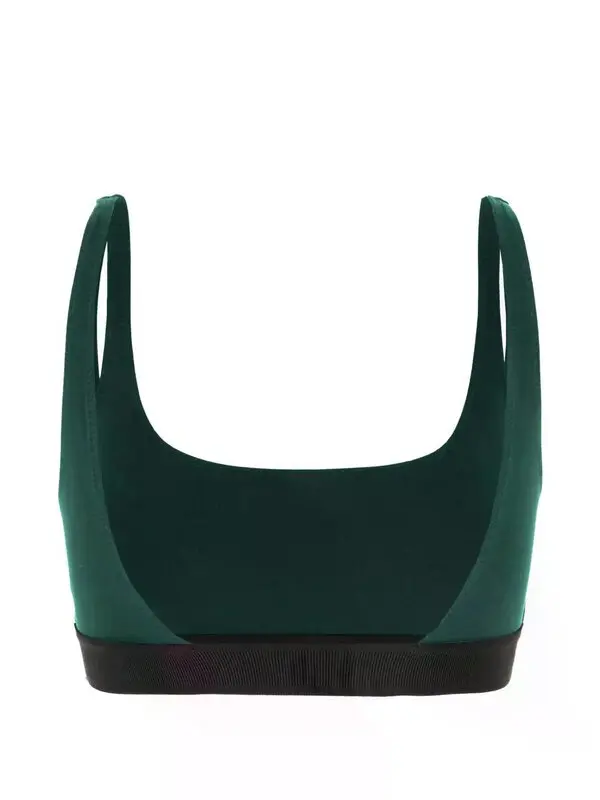 TOM FORD Logo-waistband Sports Bra - Green