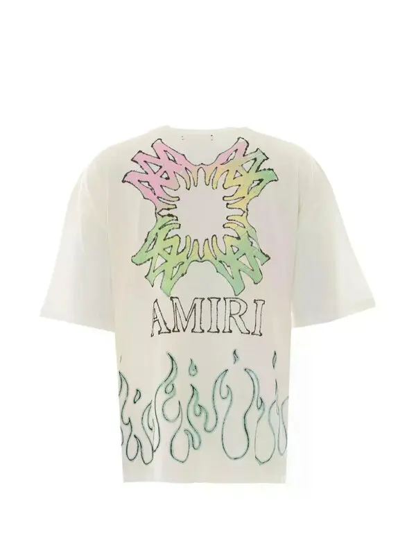 Amiri Ma Quad Flames T-shirt - White