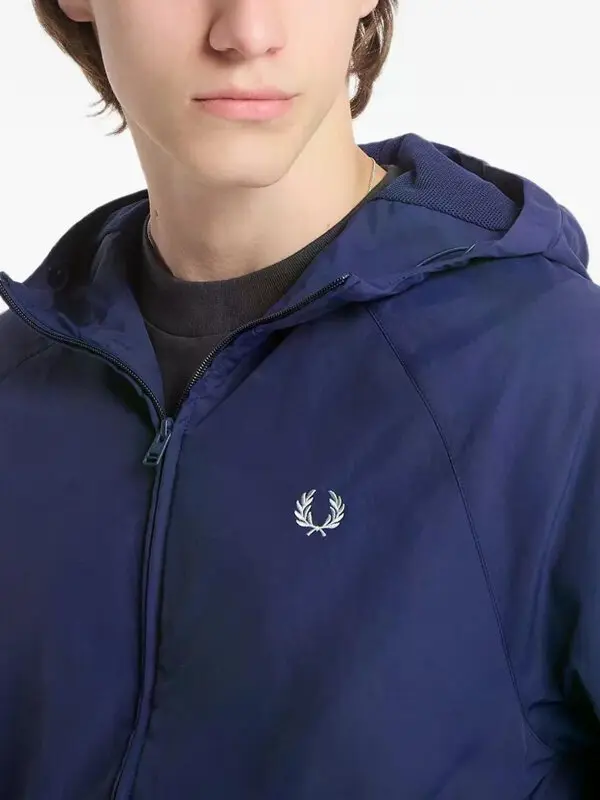 Fred Perry Hooded Logo-embroidered Jacket