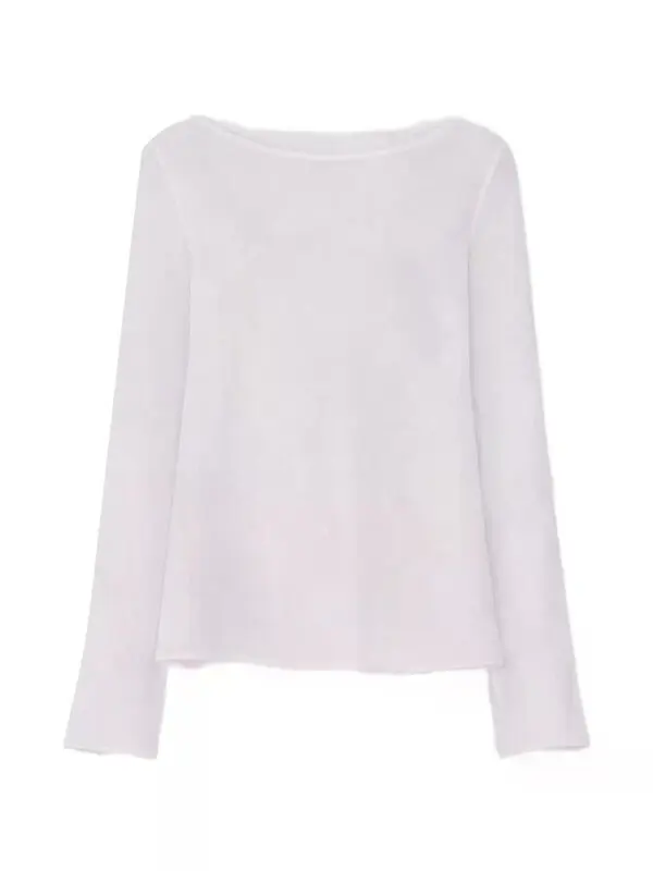 RIER Raw-edge Bias-cut Top - White