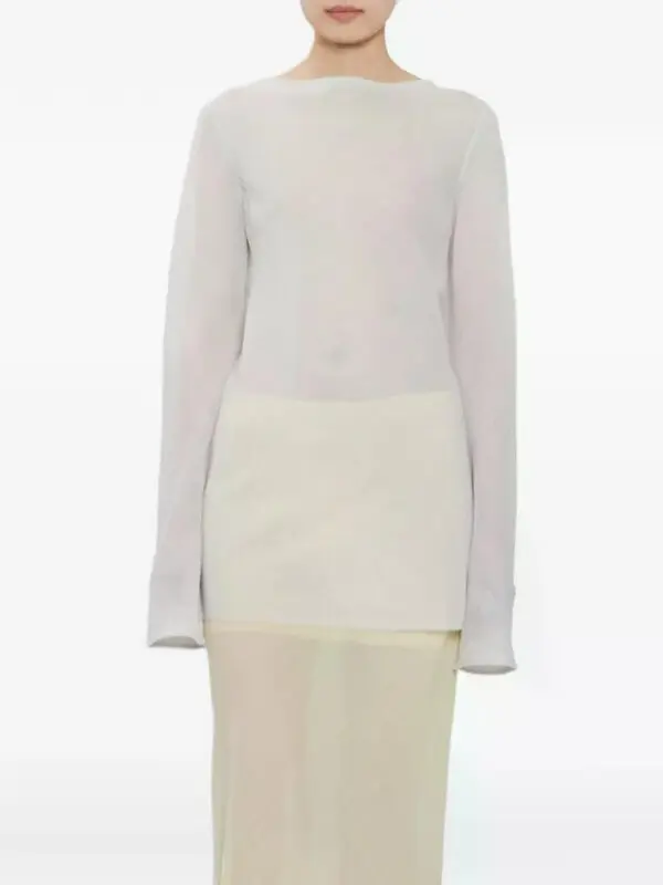 RIER Raw-edge Bias-cut Top
