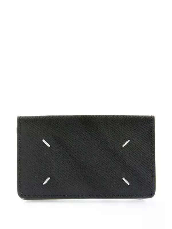 MAISON MARGIELA Four Stitches Leather Card Holder - Black