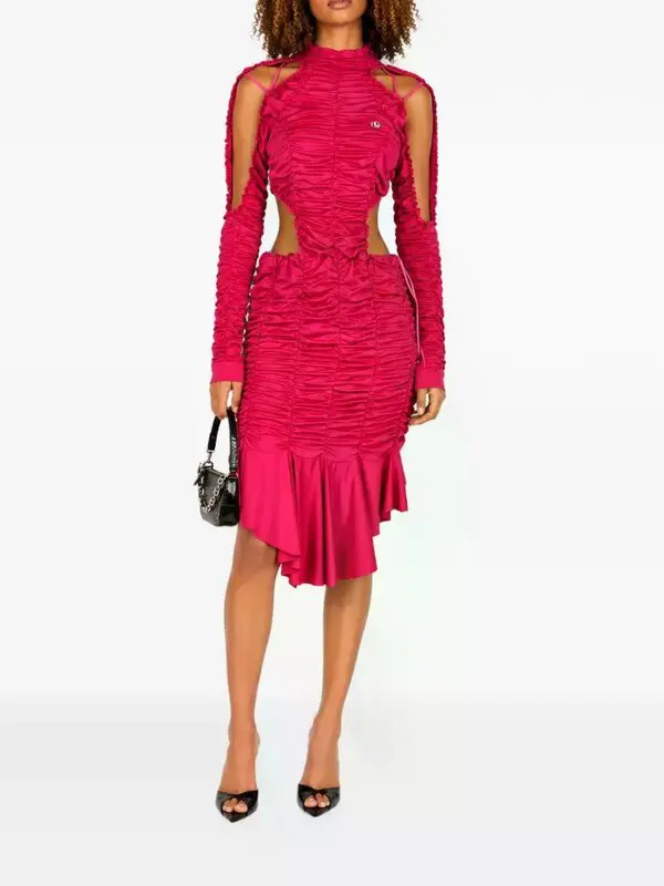 ESTER MANAS Ruched Cut-out Dress