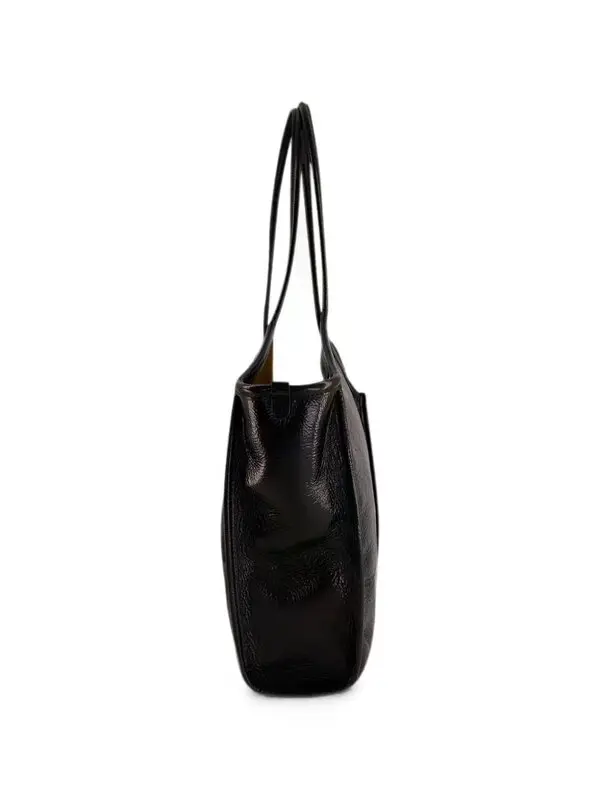 Hereu Calella Distressed Leather Tote Bag - Black