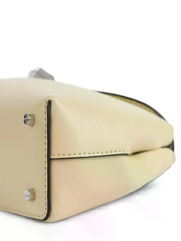 TOTEME Mini Leather Clutch Bag With T-lock Fastening - Neutrals
