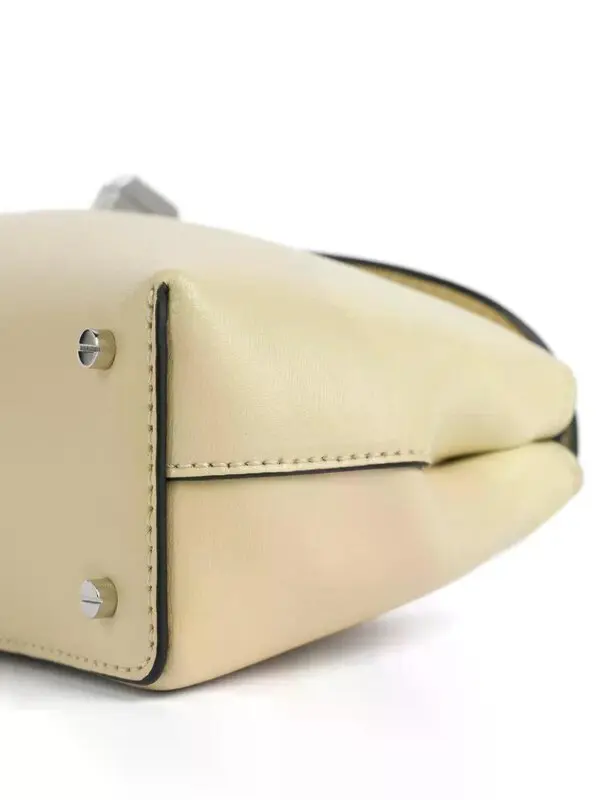 TOTEME Mini Leather Clutch Bag With T-lock Fastening - Neutrals