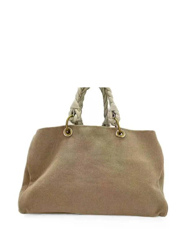 Bottega Veneta 2000s Braided Handle Tote Bag