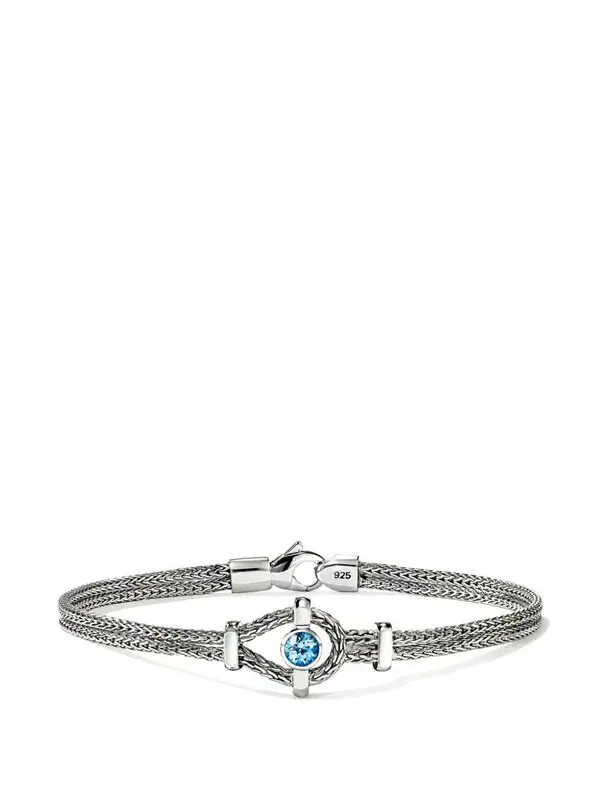 John Hardy Sterling Blue Topaz Bracelet
