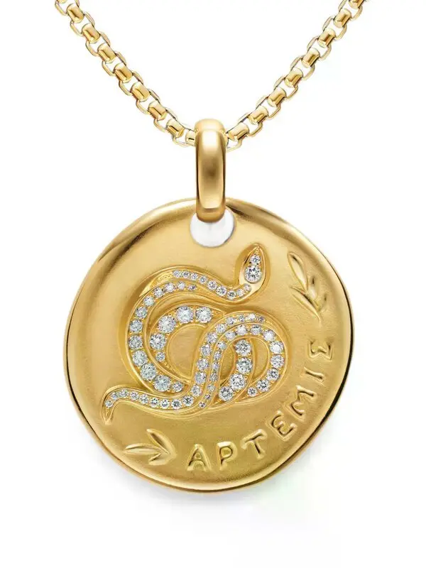 David Yurman Artemis Diamond Amulet - Gold