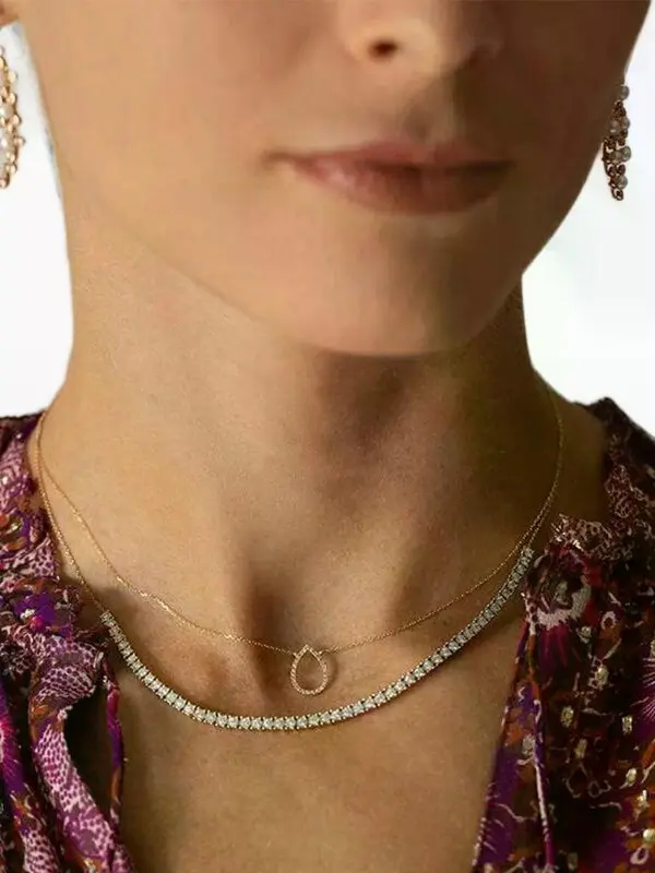 DANA REBECCA DESIGNS 14k Yellow Diamond Tennis Necklace - Gold