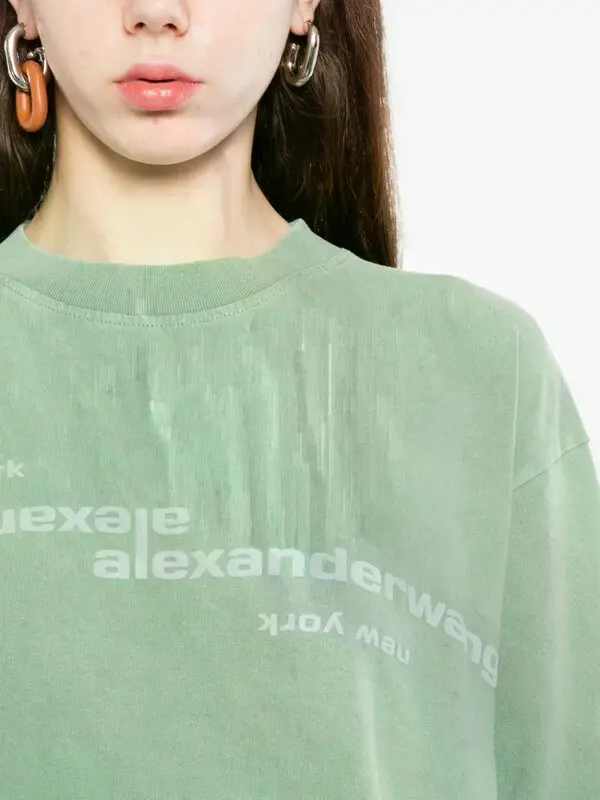Alexander Wang Mirrored Logo Graphic T-shirt