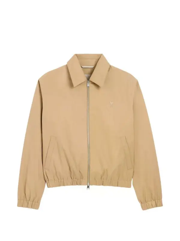 AMI Paris Cotton Padded-jacket With De Coeur