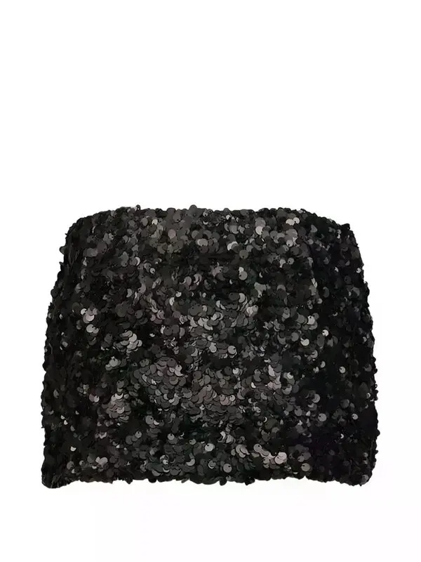 GLOWNY Sequin Embellished Mini Skirt