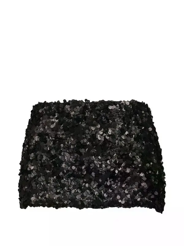 GLOWNY Sequin Embellished Mini Skirt