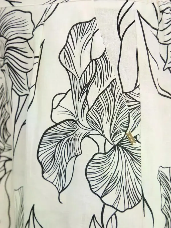 GAUDI Floral-print Palazzo Pants