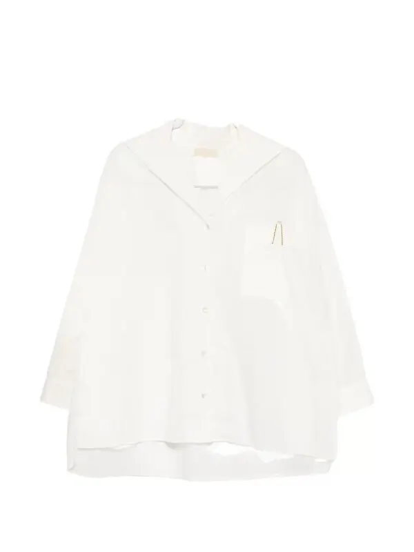 Momoni Long-sleeve Button-down Shirt - White