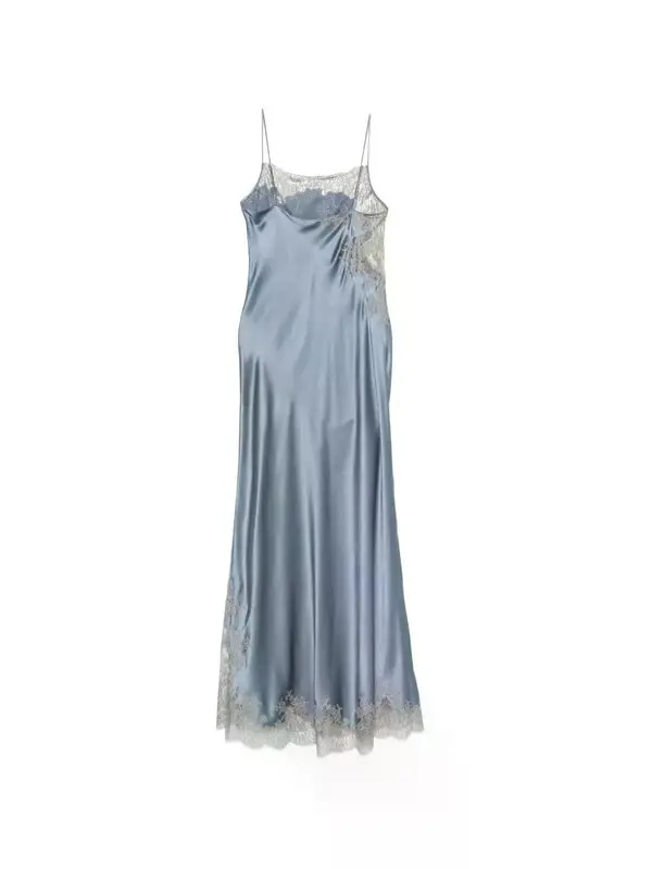 Carine Gilson Lace-panel Slip Dress