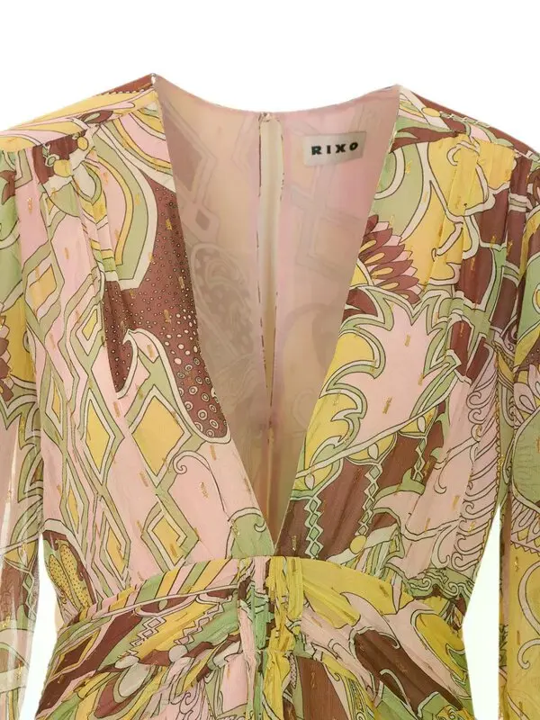Rixo Clove Printed Mini Dress