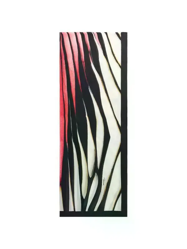 Roberto Cavalli Ray Of Paradise Printed Stole - White