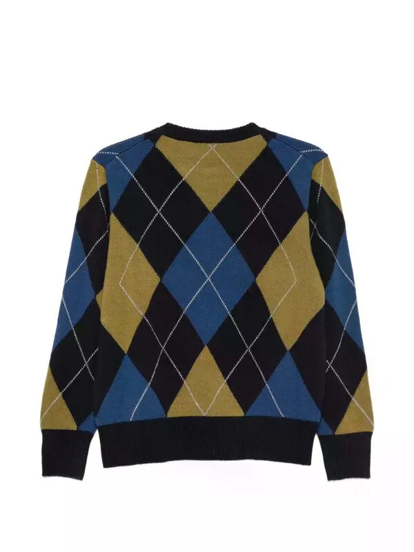 Incentive! Cashmere Famara Argyle-intarsia Sweater