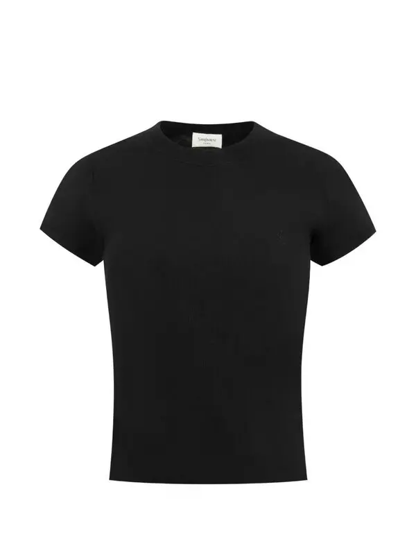 Saint Laurent Cassandre Embroidered T-shirt