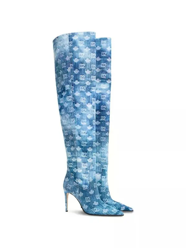 Dsquared2 Monogram Over-the-knee Boots