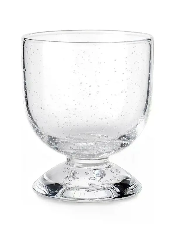 LOUISE ROE Low Bubble-effect Footed Glass