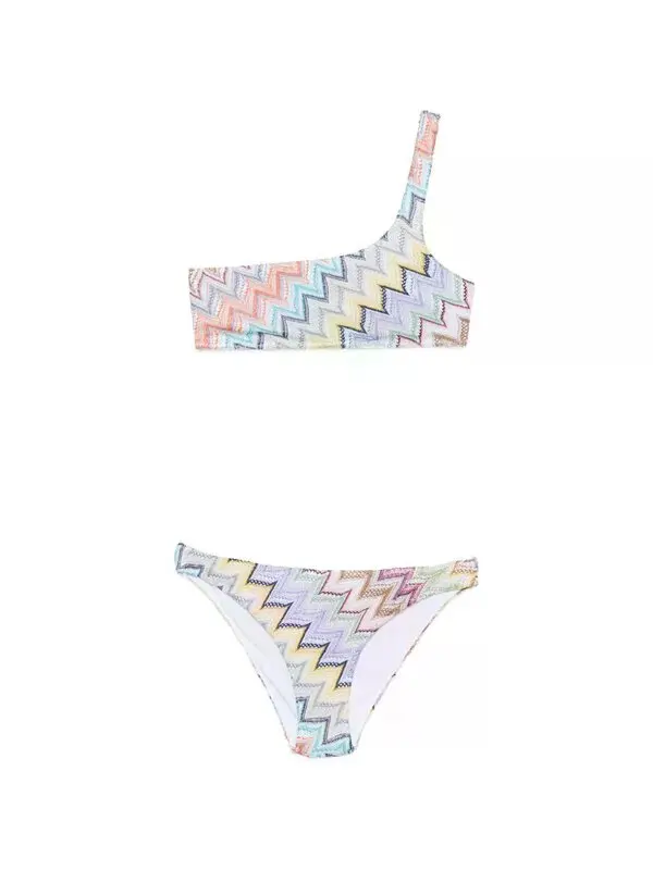 Missoni Zigzag One-shoulder Bikini