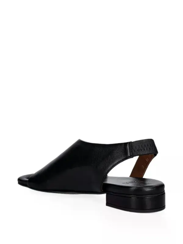 BILLI BI Leather Slingback Square-toe Sandals