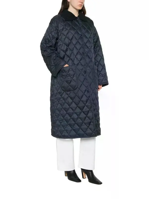 Fabiana Filippi Quilted Contrast-collar Coat