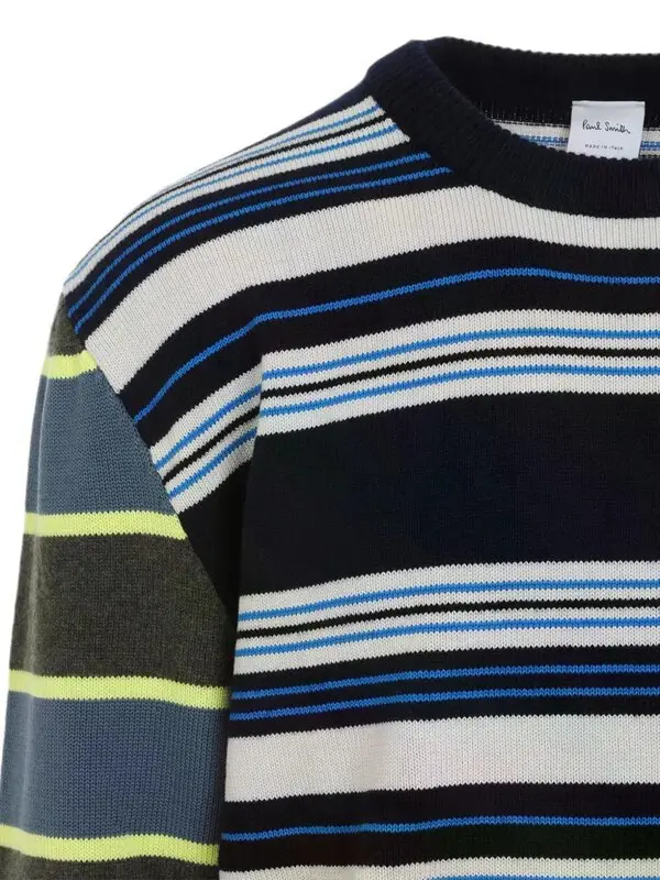 Paul Smith Contrast Horizontal-stripe Sweater - Blue
