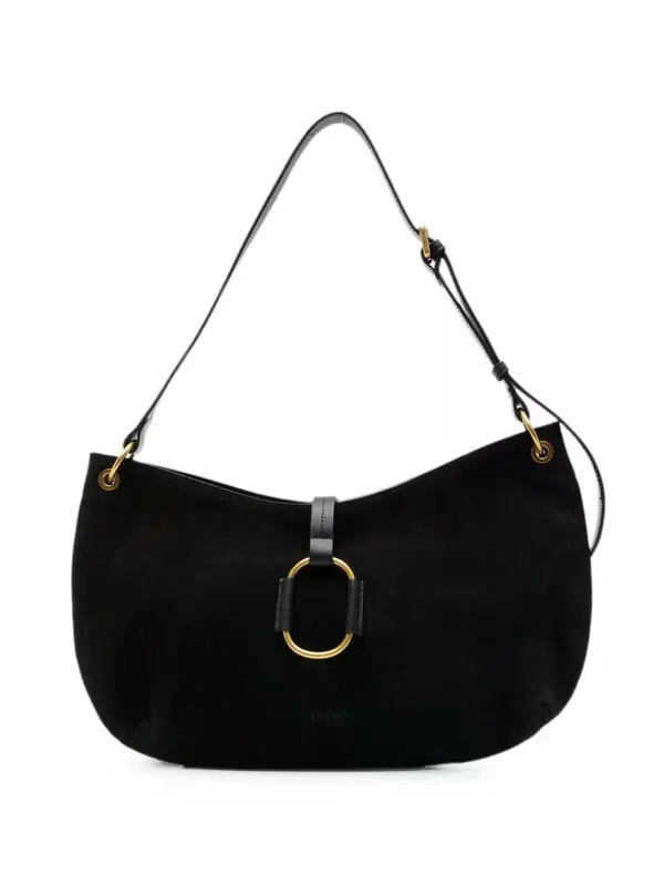 TWINSET Ring-detail Suede Shoulder Bag