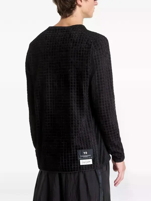 Y3 Reversible Waffle-knit T-shirt